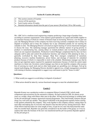 Organizational behaviour | PDF