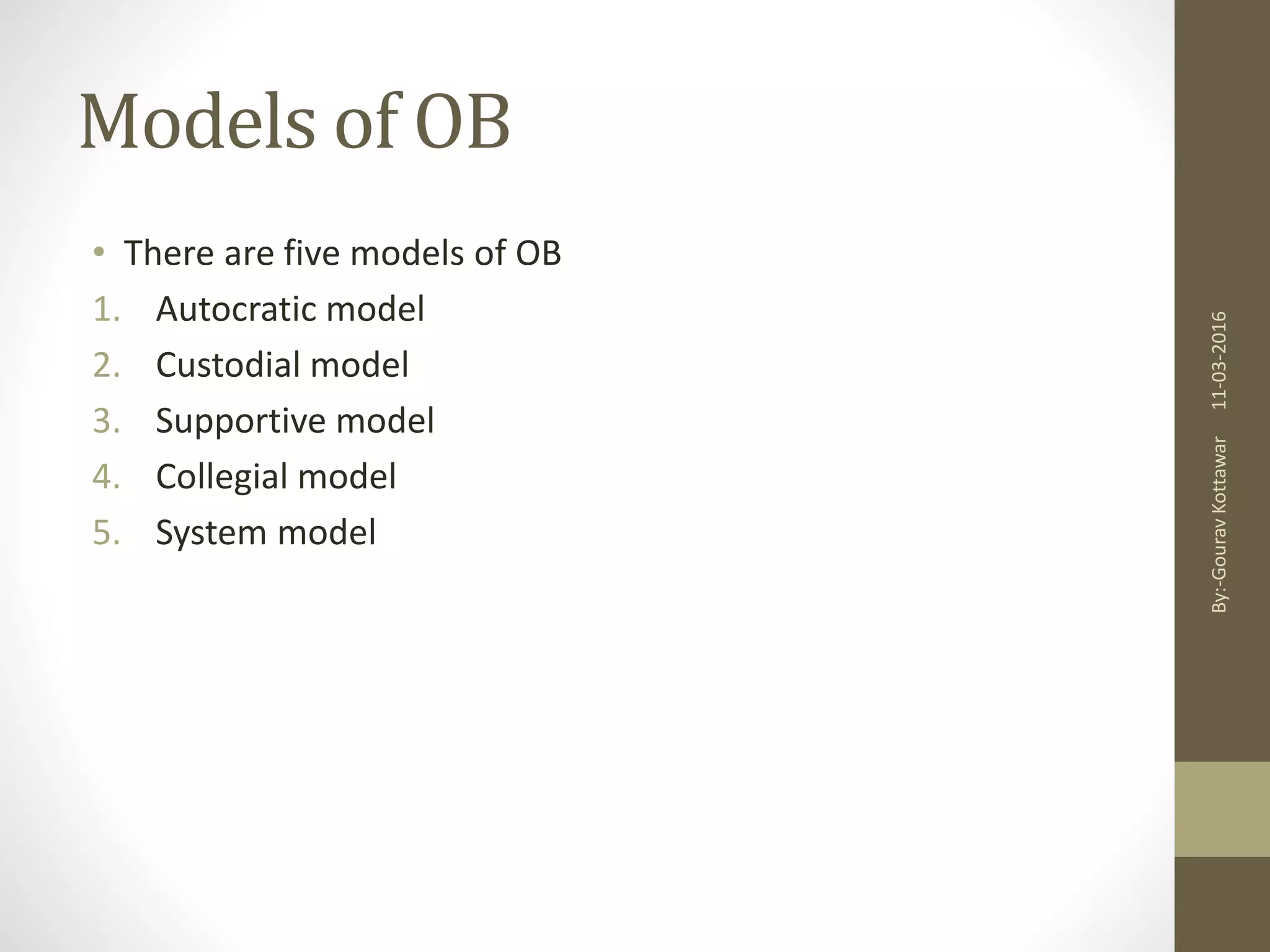 Organizational behaviour | PPTX