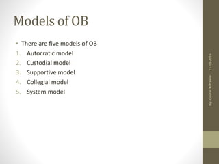 Organizational behaviour | PPT