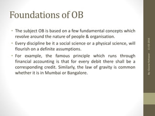 Organizational behaviour | PPTX