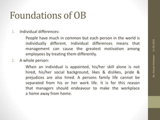 Organizational behaviour | PPTX