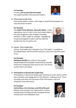 Laissez Faire Leadership Example