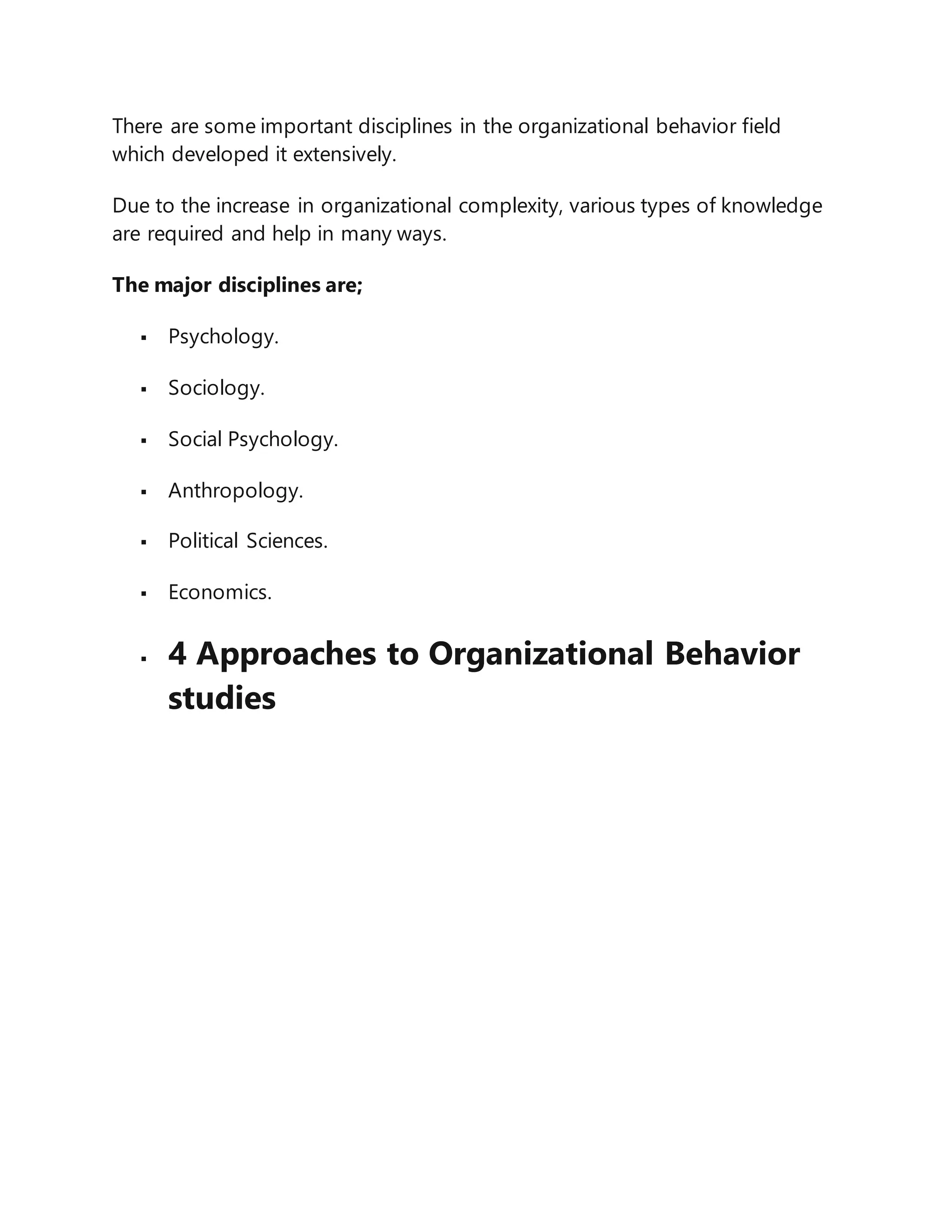 Organizational behaviour | DOCX