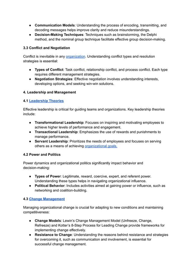 Organizational Behaviour Questions and Answers | PDF