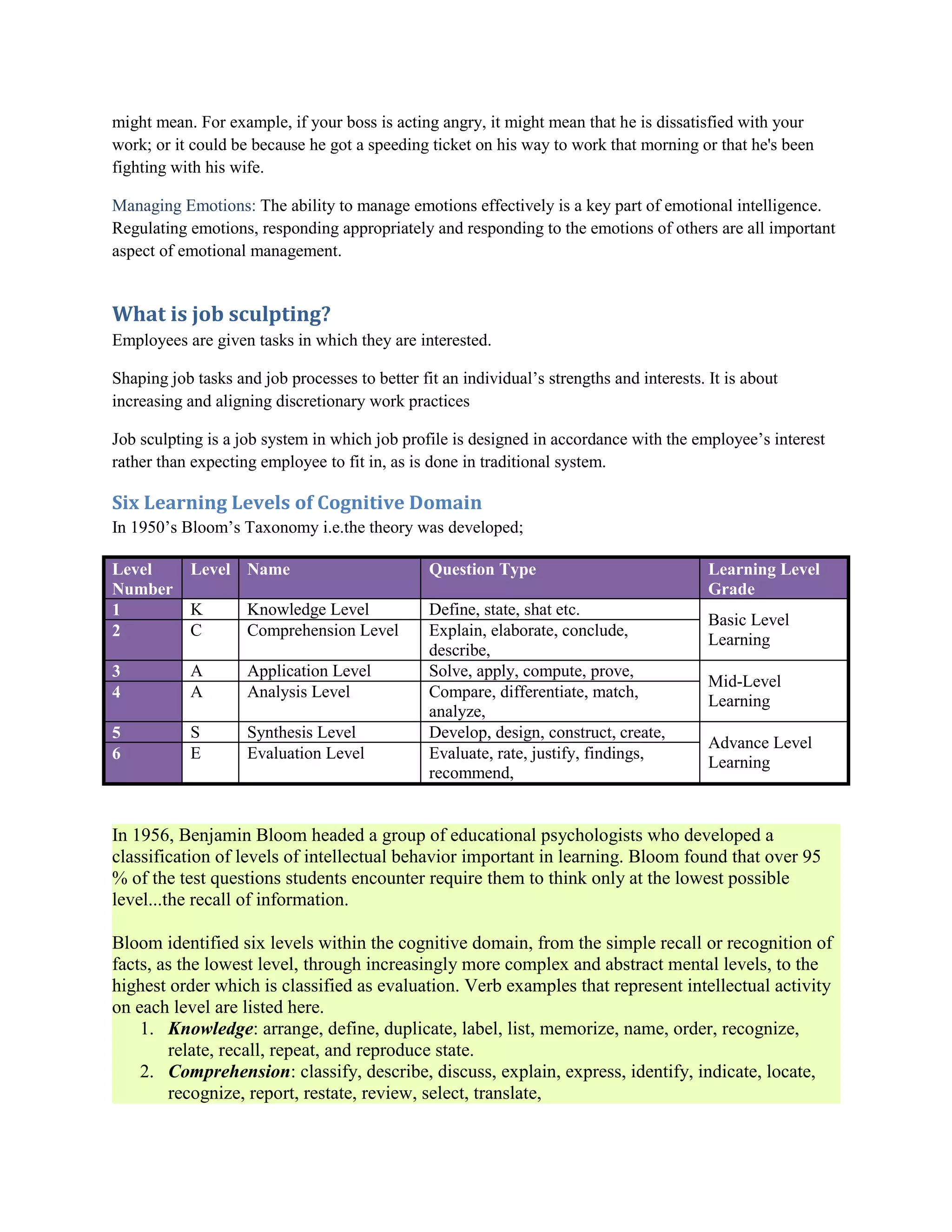 Organizational behaviour board material | DOCX | Educational Assessment ...