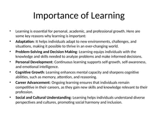 Organizational Behaviour - Learning Perspective | PPTX