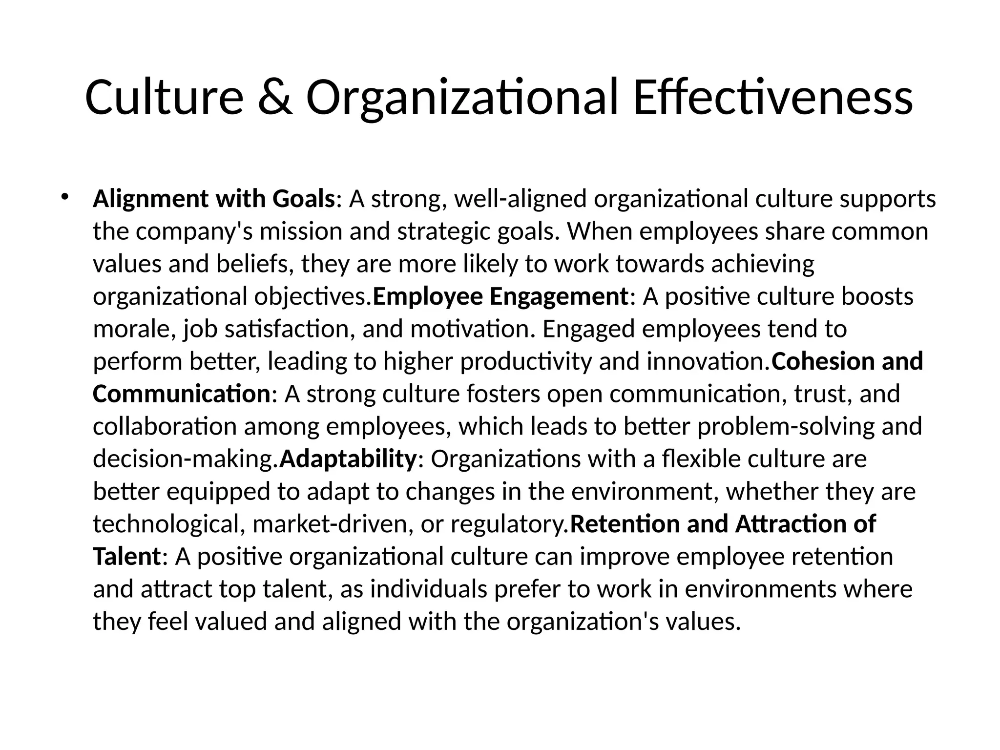 Organizational Behaviour - Organizational Culture & Change | PPT