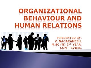 Organizational behaviour and human relations | PPTX