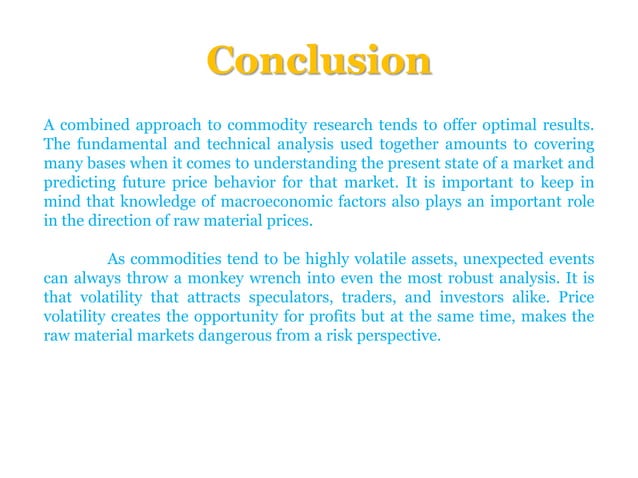 Commodity market power point presentation | PPTX | Commodities | Economy