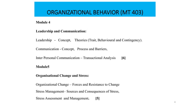 ORGANIZATIONAL BEHAVIOUR_Module 1 _Personality.pptx