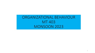ORGANIZATIONAL BEHAVIOUR_Module 1 _Personality.pptx