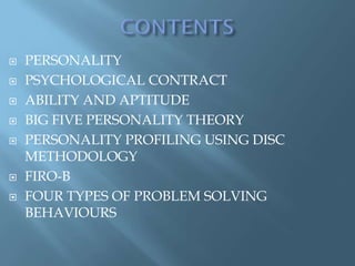 Organizational behaviour personality | PPTX