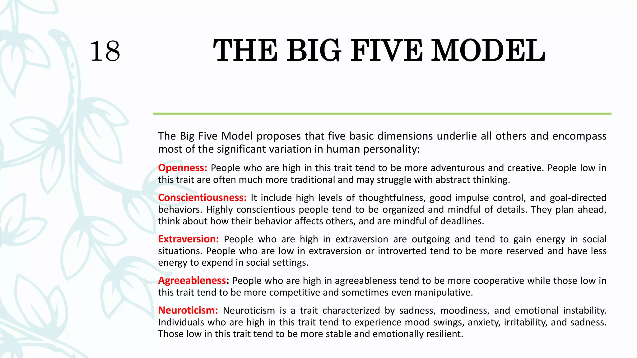 Personality & Individual Behaviour | PPTX