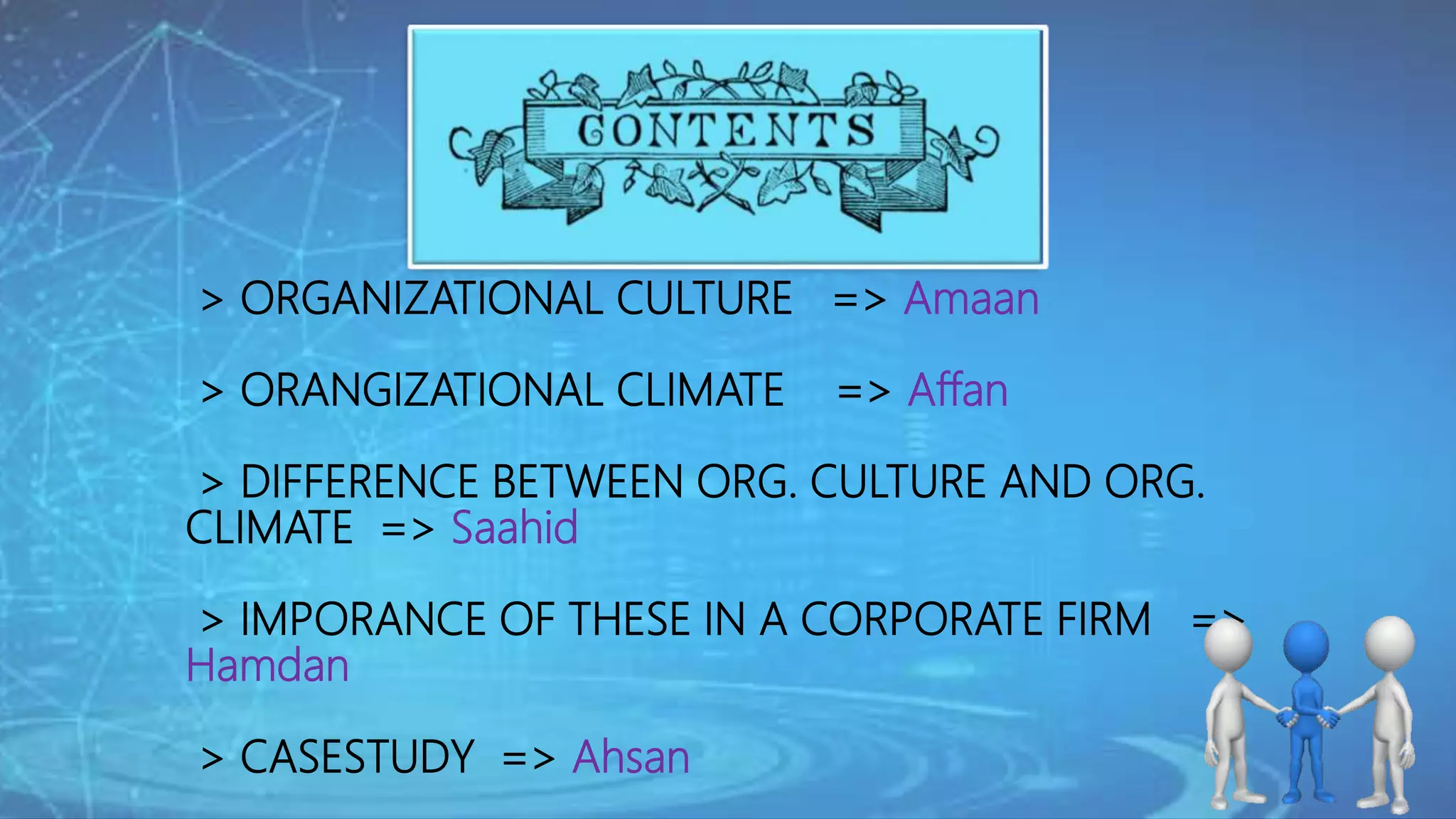 Organizational culture and organizational climate | PPTX