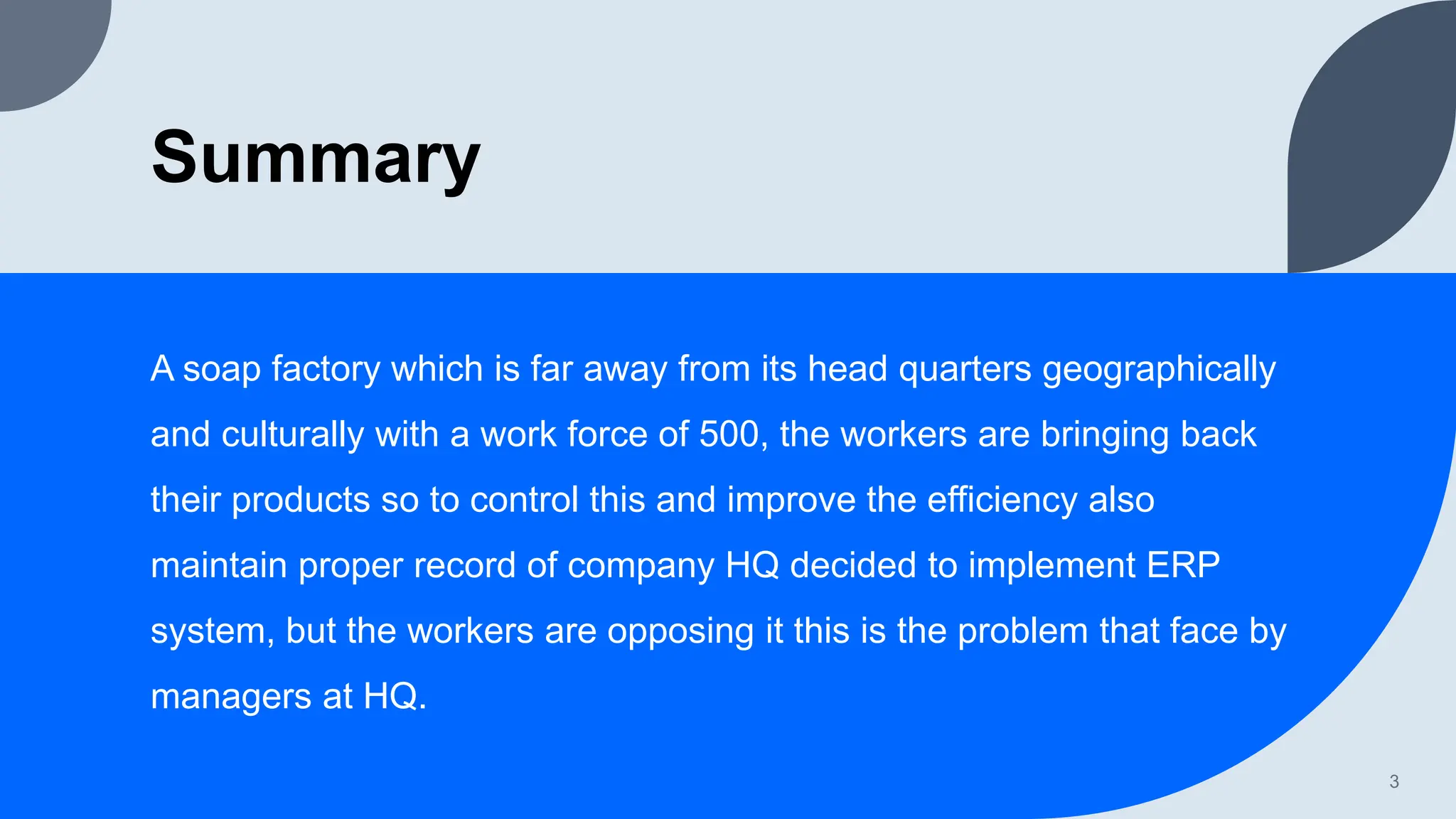 Soap Factory Case study | PPTX