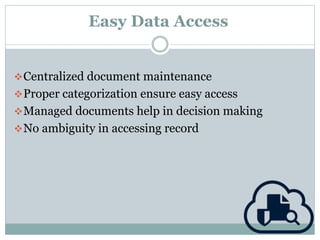Organizational Benefits Of Document Management System | PPTX