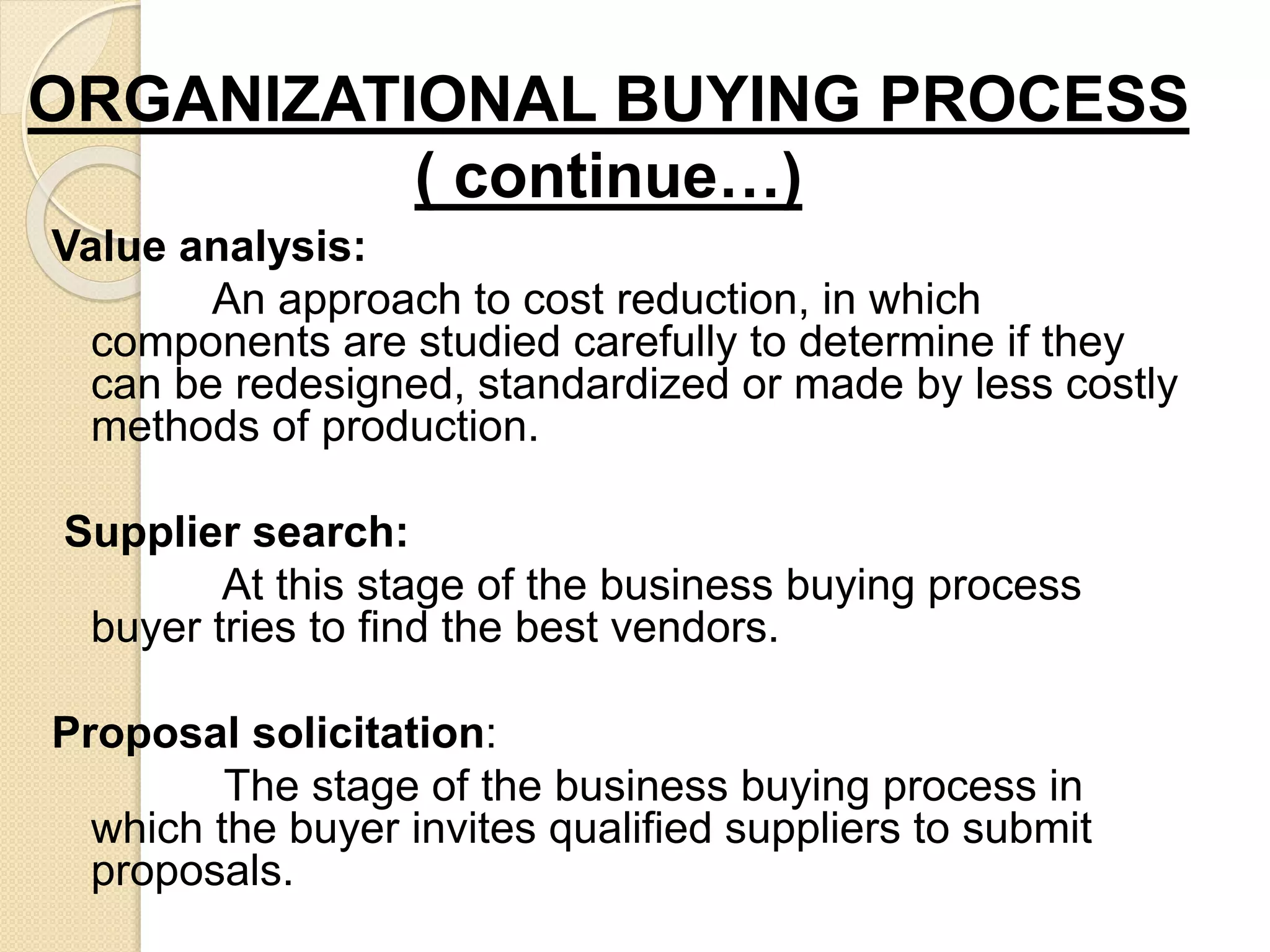 important Organizational buying behavior | PPTX