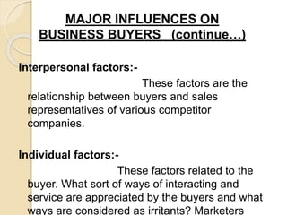 important Organizational buying behavior | PPTX