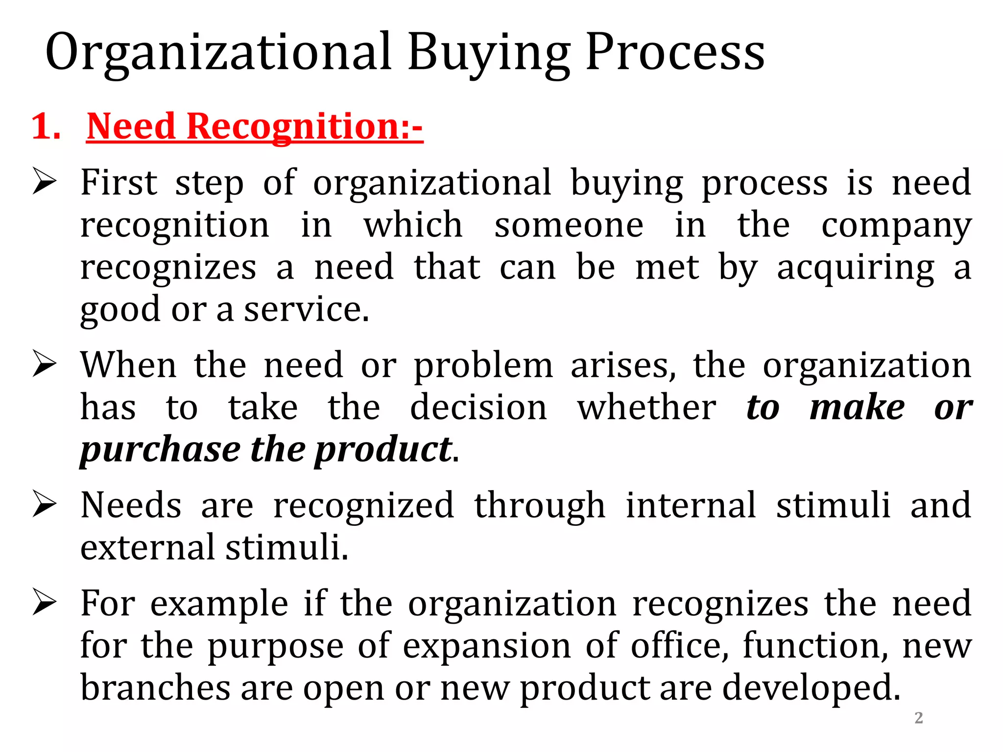 Organizational buying process | PPTX Organizational buying process | PPTX