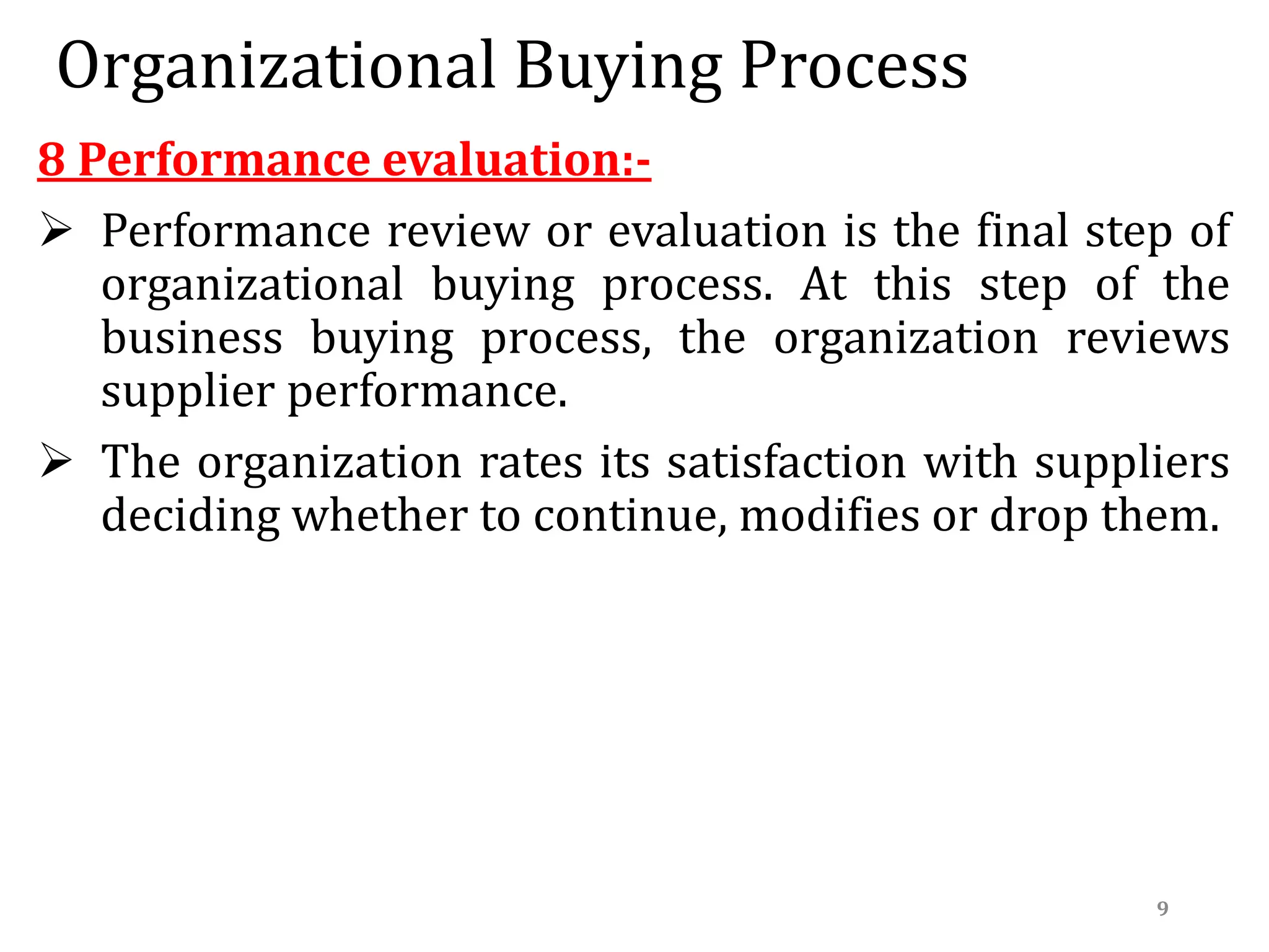 Organizational buying process | PPTX