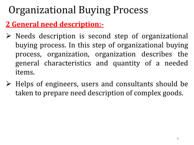 Organizational buying process | PPTX