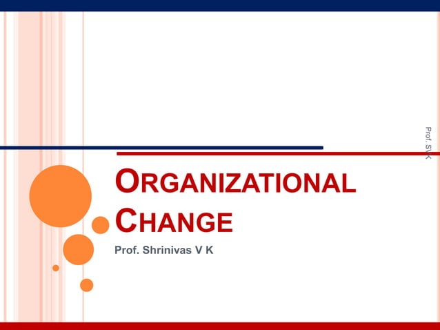 Organizational change- Organizational behavior | PPTX