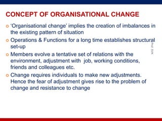 Organizational change- Organizational behavior | PPTX