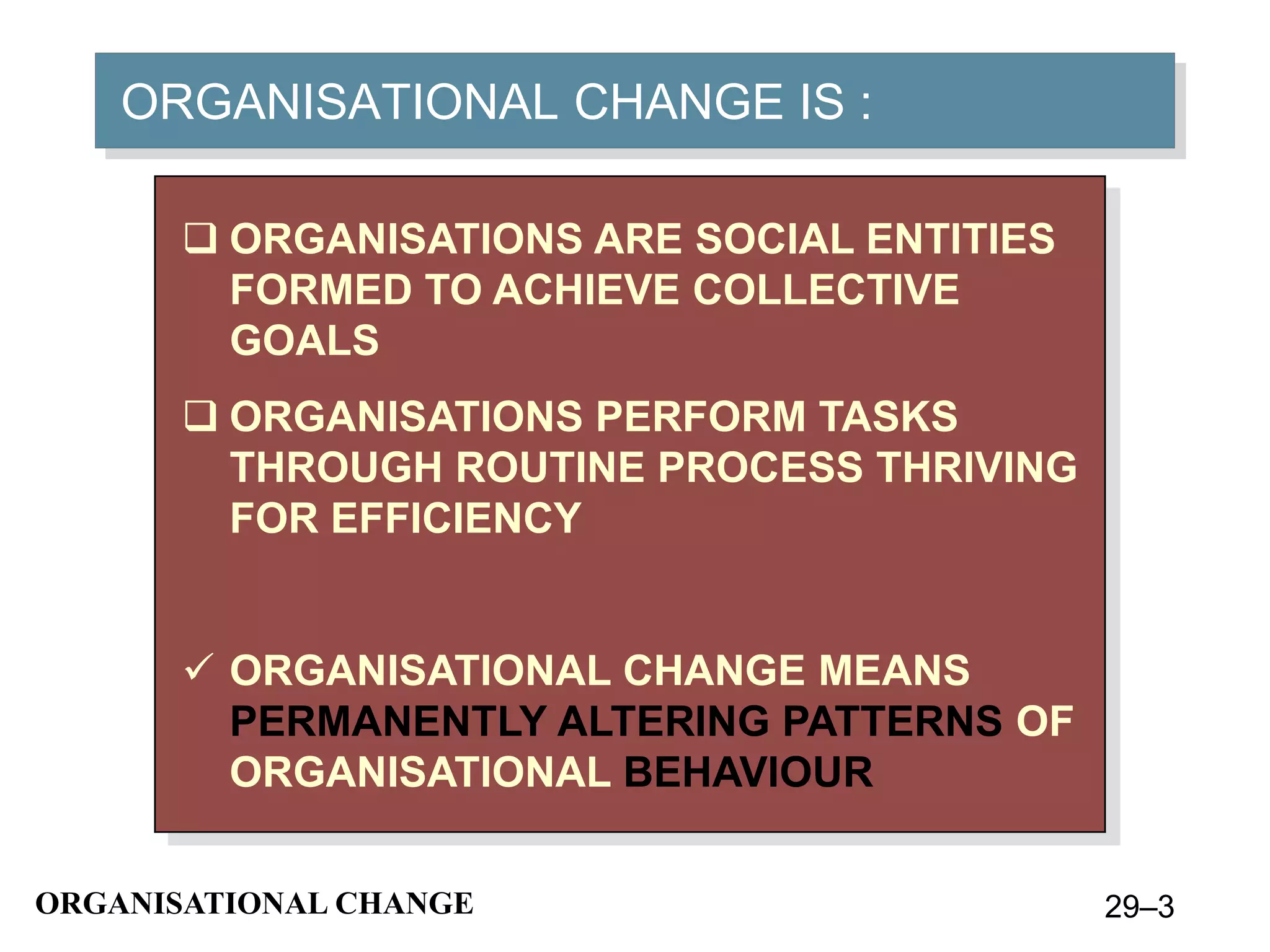 Organizational change | PPTX
