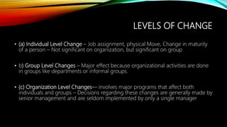 Organizational change | PPTX | Business Administration | Business
