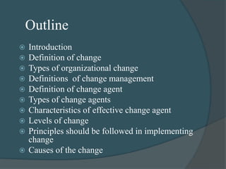 Organizational change | PPTX