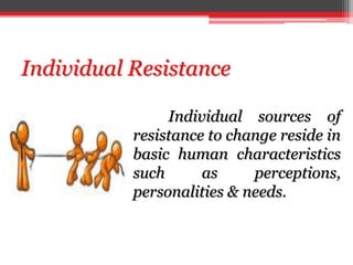 Organizational change and forces of change and resistance to change | PPT