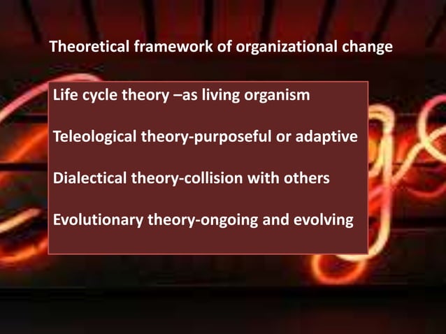 Organizational change making things different in organization | PPT