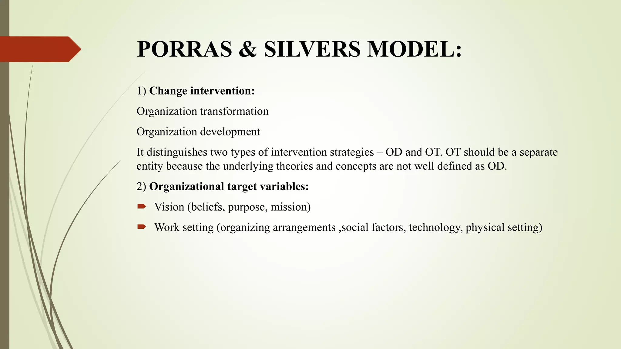 Organizational change and development | PPTX