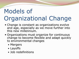 Organizational change | PPT