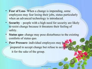 Organizational change & development | PPT