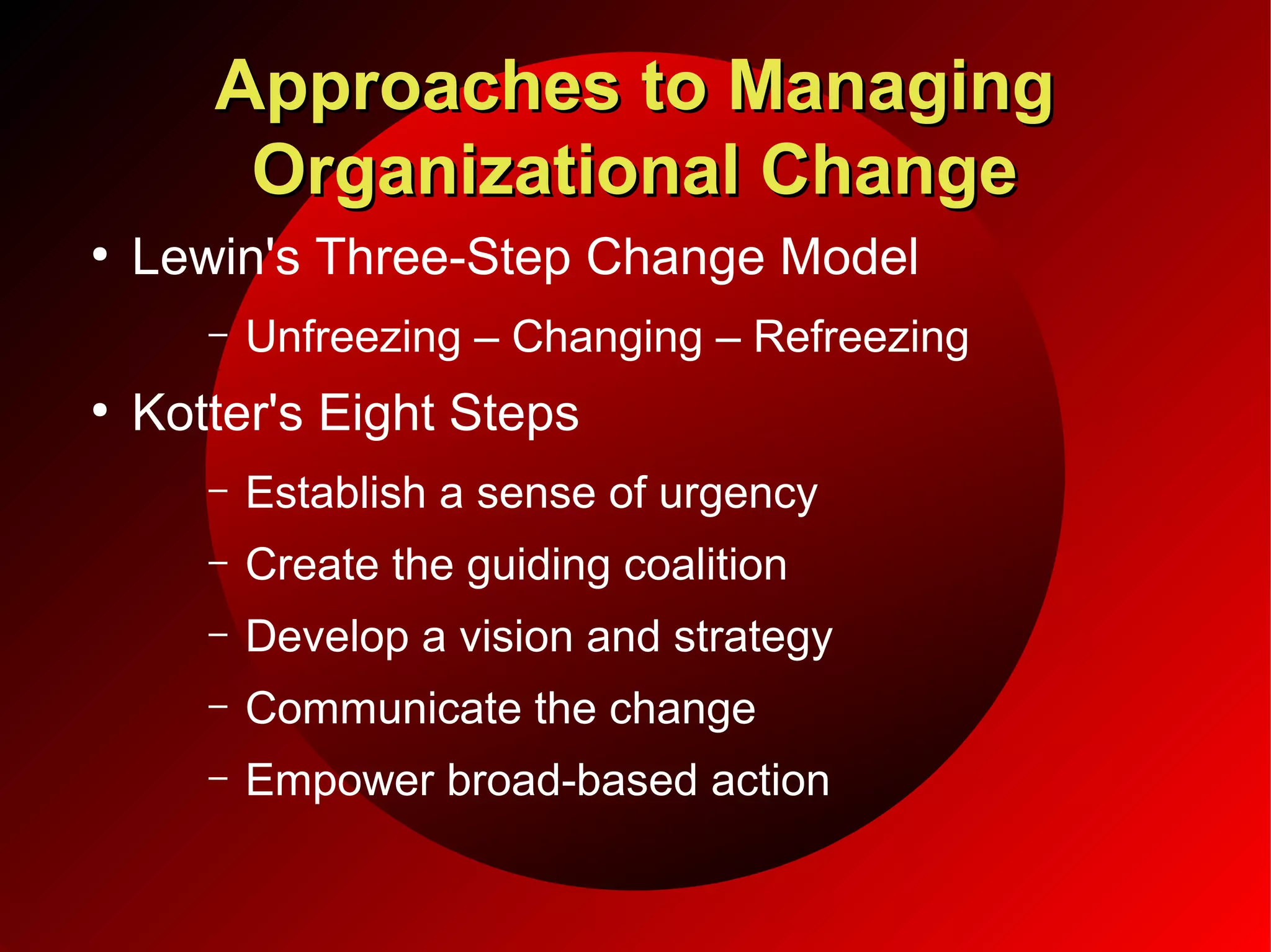 Organizational change | PPT
