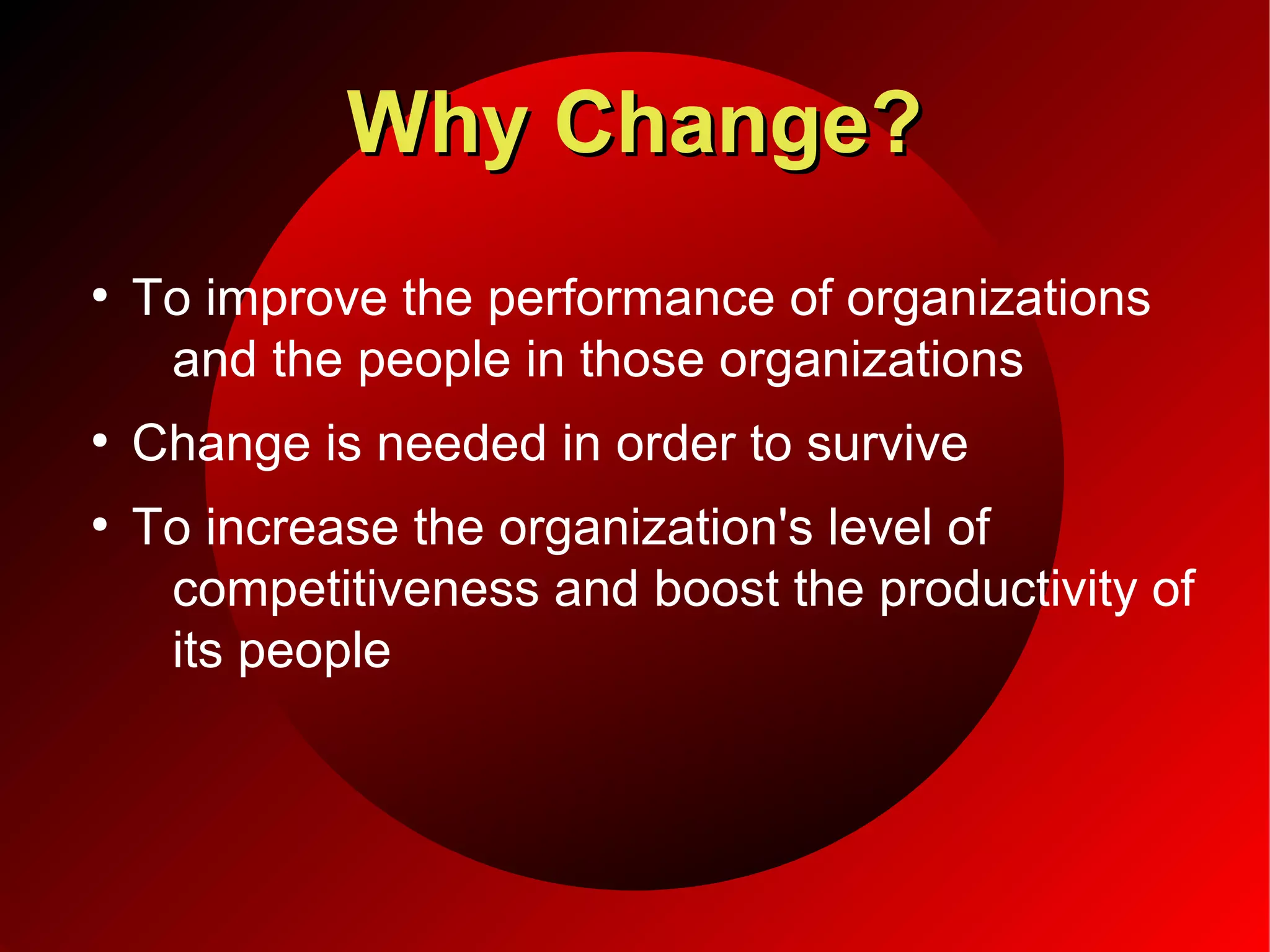 Organizational change | PPT