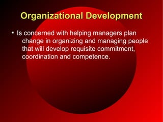 Organizational change | ODP