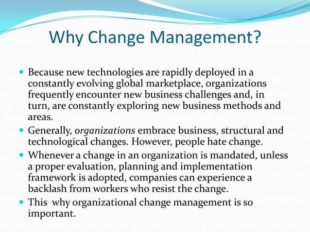 Organizational Change Management | PPT
