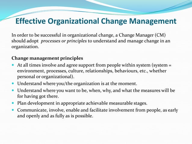 Organizational Change Management | PPT