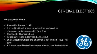 Organizational change management at General Electrics | PPTX | Business ...