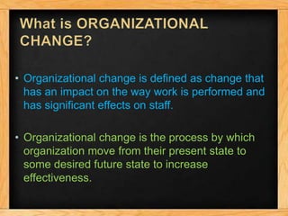 Organizational change development ppt | PPTX