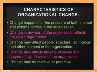 Organizational change development ppt | PPTX