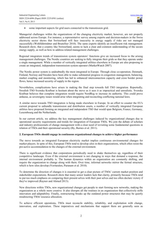 Organizational changes and management challenges induced by new ...