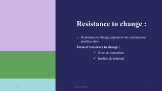 Organizational change & stress management chapter 18 | PPTX