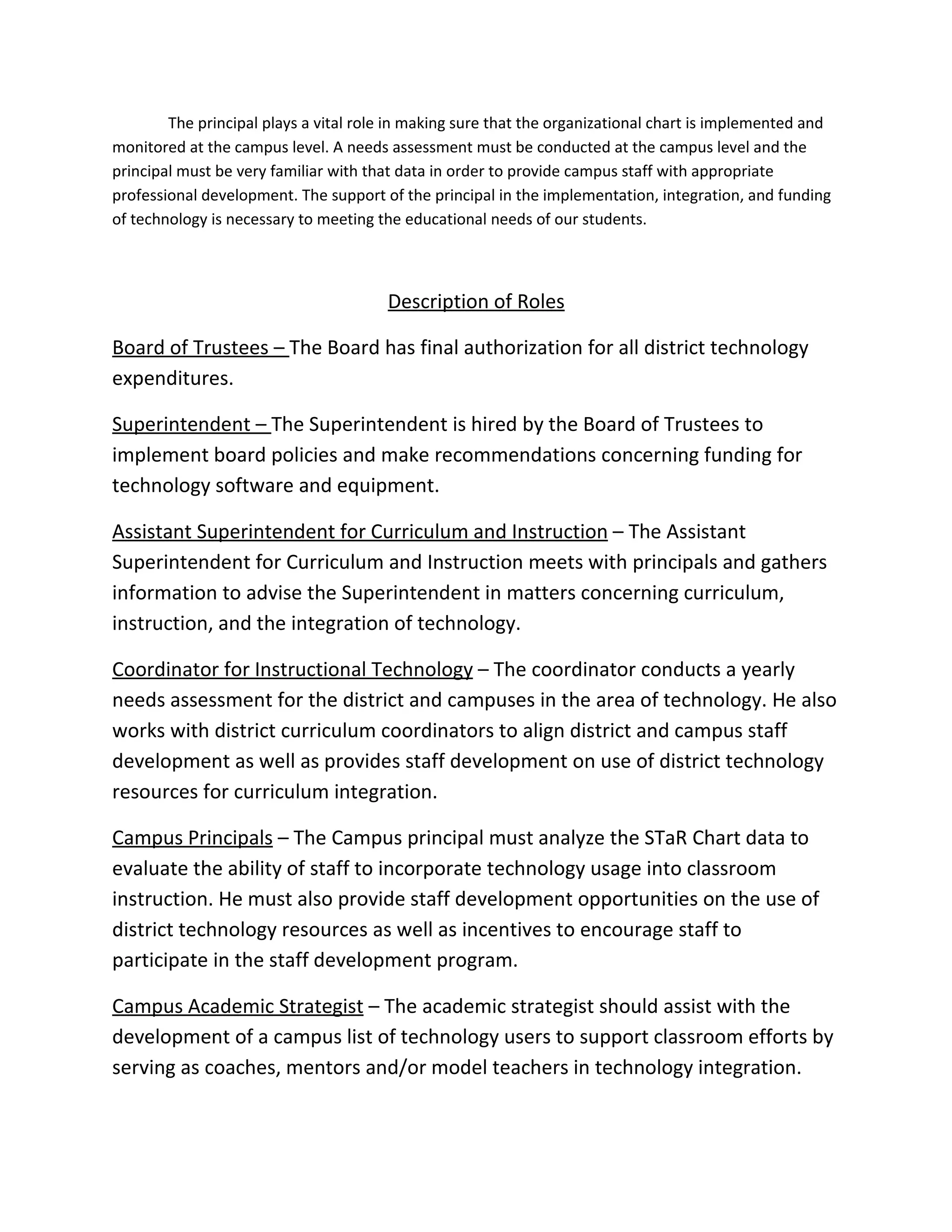 Organizational Chart And Action Plan | DOC