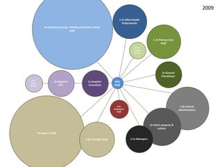 Organizational chart of NHS staffing ratios 1999-2009 | PPT