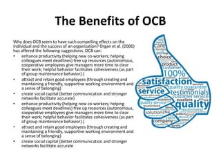 Organizational Citizenship Behavior (ocb) | PDF