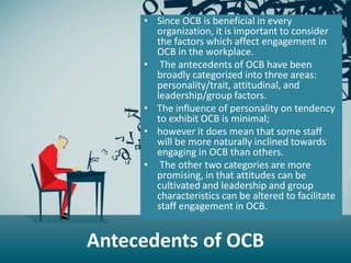 Organizational Citizenship Behavior (ocb) | PDF