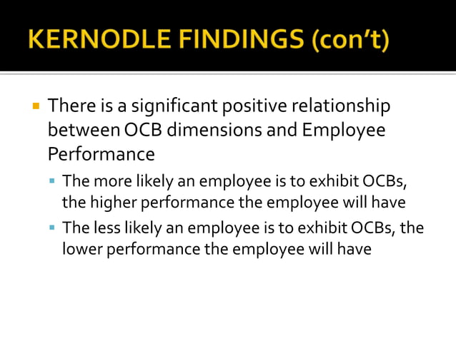 Organizational citizenship behavior (ocb) | PPT